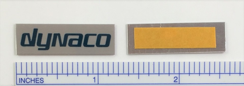 Dynaco Speaker or Amplifier Badge Logo Emblem Silver w/Blue Ink | eBay