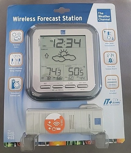 The Weather Channel Wireless Forecast Station Sealed Model WS-9133TWC ...