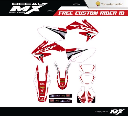 FITS HONDA CRF250X (2004 to 2017) crf 250x Graphic kit decals stickers ...