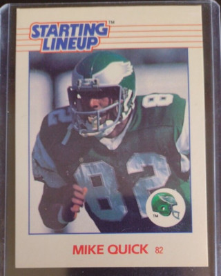 Mike Quick PHILADELPHIA EAGLES 1988 Starting lineup NFL Kenner card | eBay