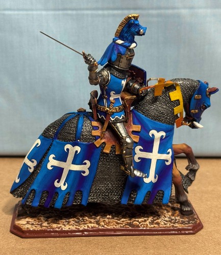 Mounted Knight Medieval Custom 54MM Charging Made in Russia Boar Head ...