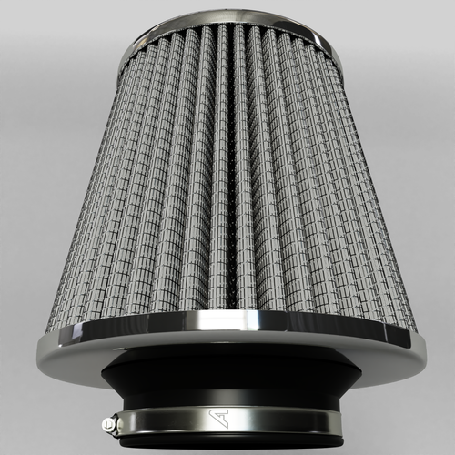 UNIVERSAL 75mm 3" AIR FILTER NECK CONE INDUCTION HIGH FLOW CAR ...