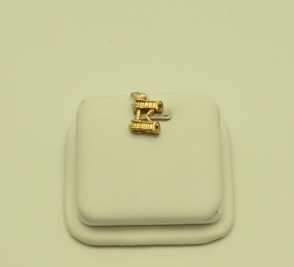 10k Yellow Gold Building Design Pendant GOLD-1962 | eBay