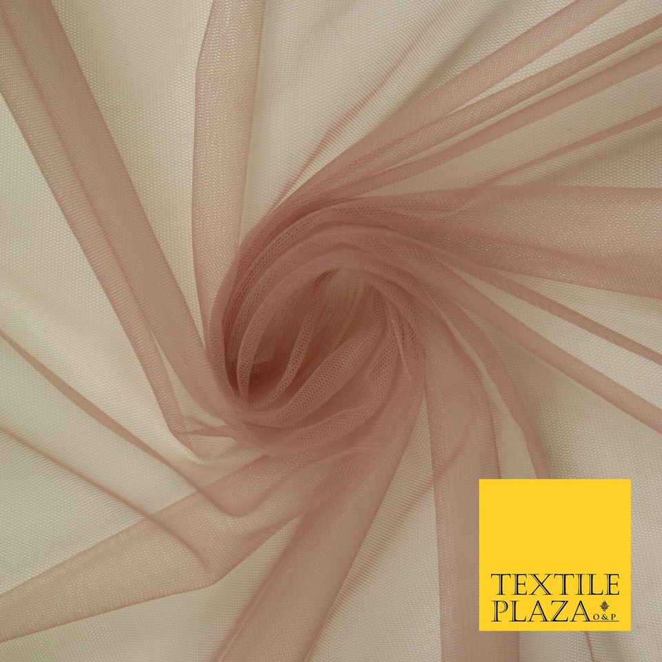 OVER 90 COLOURS - Soft Plain Sheer Tulle Net Fabric Tutu Fairy Veil ...