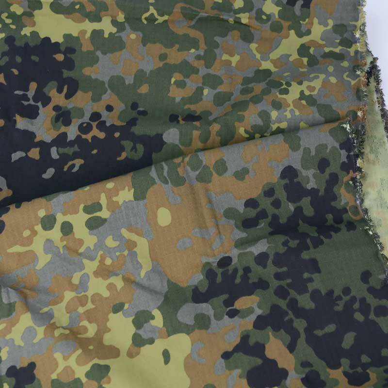 1.5M Width Flecktarn Camo Fabric Army Camouflage Cloth Cotton DIY ...