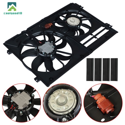 Radiator Cooling Fan For 2005 2006-2015 Volkswagen Jetta 1.4 1.8 1.9 2. ...