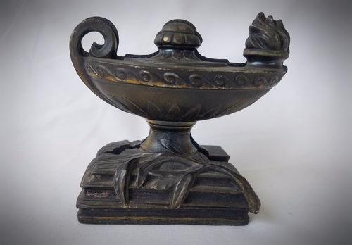 Vintage Bronze Genie Bottle Form Bookends | eBay