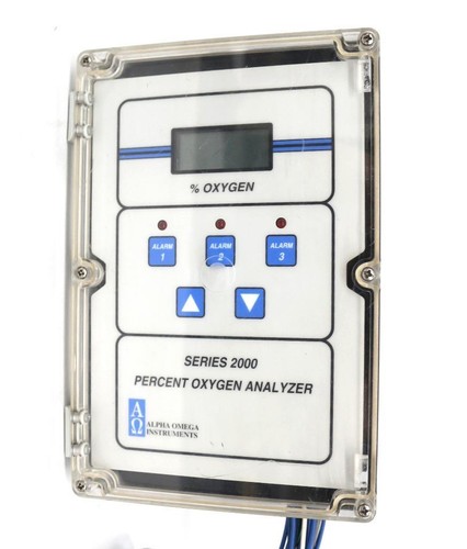 Alpha Omega Instruments Series 2000 Percent Oxygen Analyzer- with Wire ...