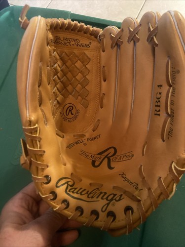 Rawlings RBG4 13” Slanted Basket Web Fastback Baseball Glove RHT | eBay