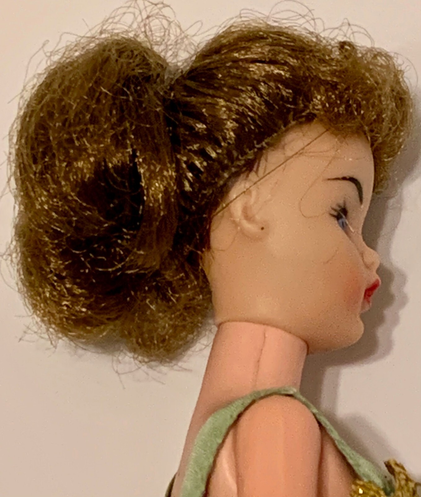 Vintage Barbie Clone? Doll Unmarked Body Bald Head Mark U? Gown Shoes ...