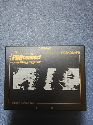 Key Digital PROconnect PCBKDSHFB Series II CAT5 5e 6 Stereo Audio Balun ...