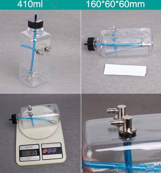 Transparent Fuel Tank for RC Gasoline Airplane 260/300/410/500/700/1000 ...