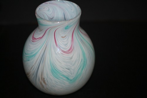 Ron Hinkle's Dying Art Glassworks Buckhannon West Virginia SWIRL VASE ...