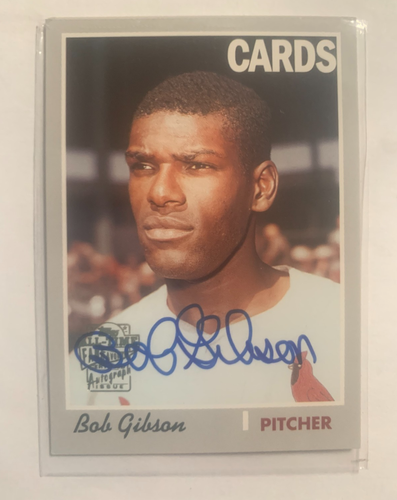 2004 Topps All-Time Fan Favorites Bob Gibson FFA-BG Baseball Certified ...