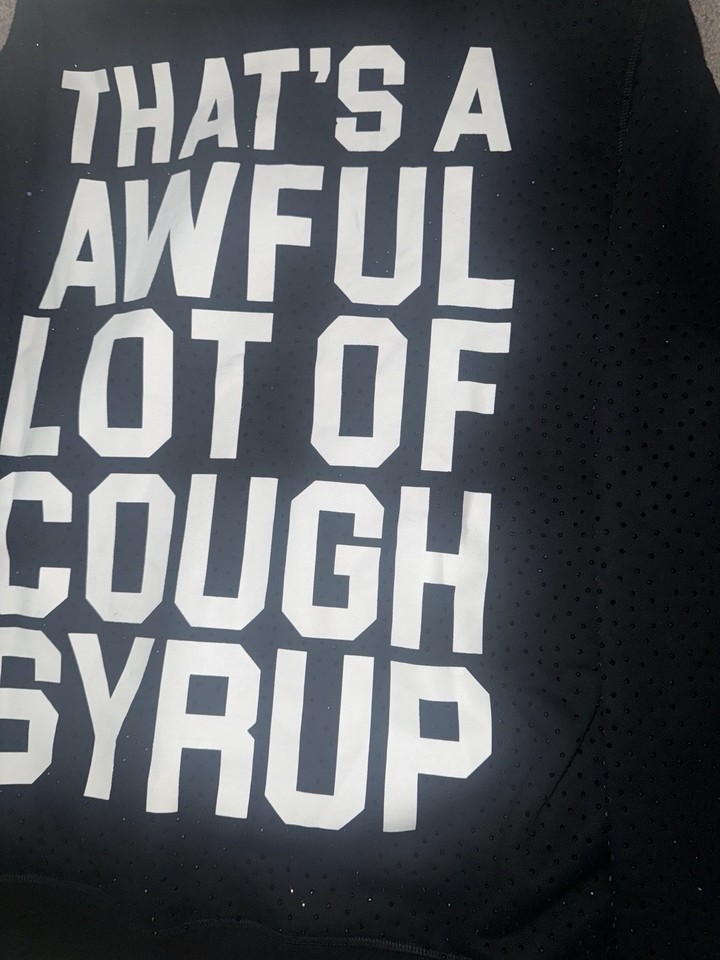 That's A Awful Lot of Cough Syrup VVS Rhinestone Zipup Hoodie Black | eBay