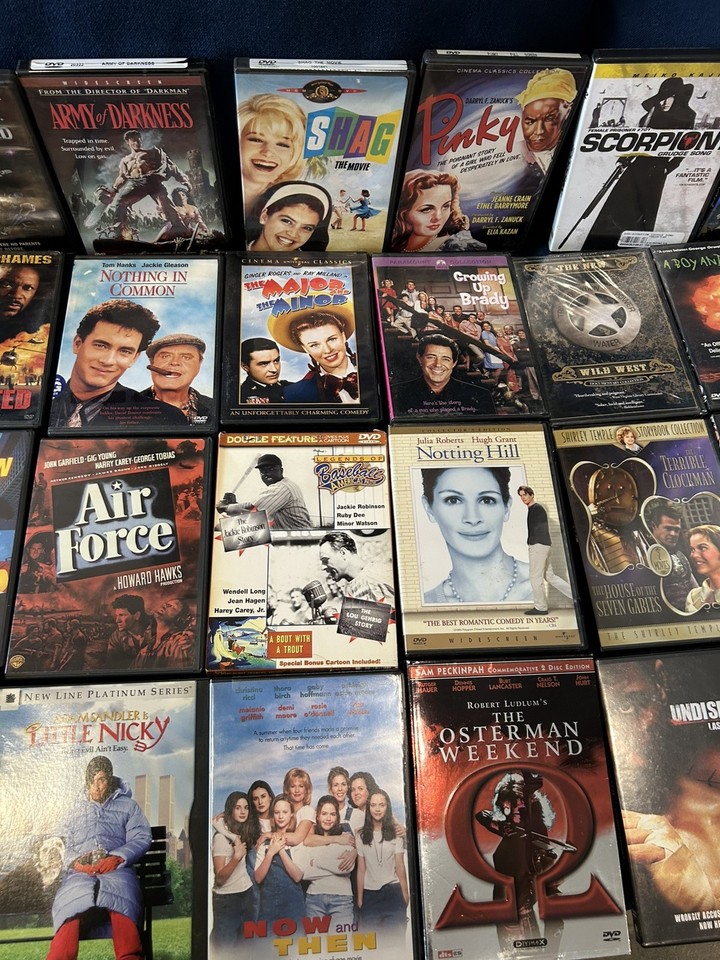 LOT OF 73 Random DVDS, 6 are Factory-Sealed/New | Great Mix, w/some ...