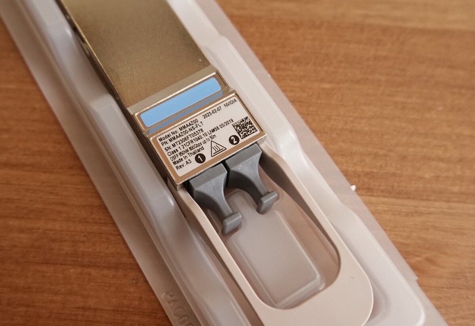 New NVIDIA 800Gbps Twin-Port OSFP Transceiver MMA4Z00-NS-FLT InfiniBand ...