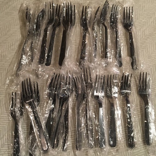 24 Plastic Forks, Individually Wrapped Cutlery, from Take-out, pack for ...