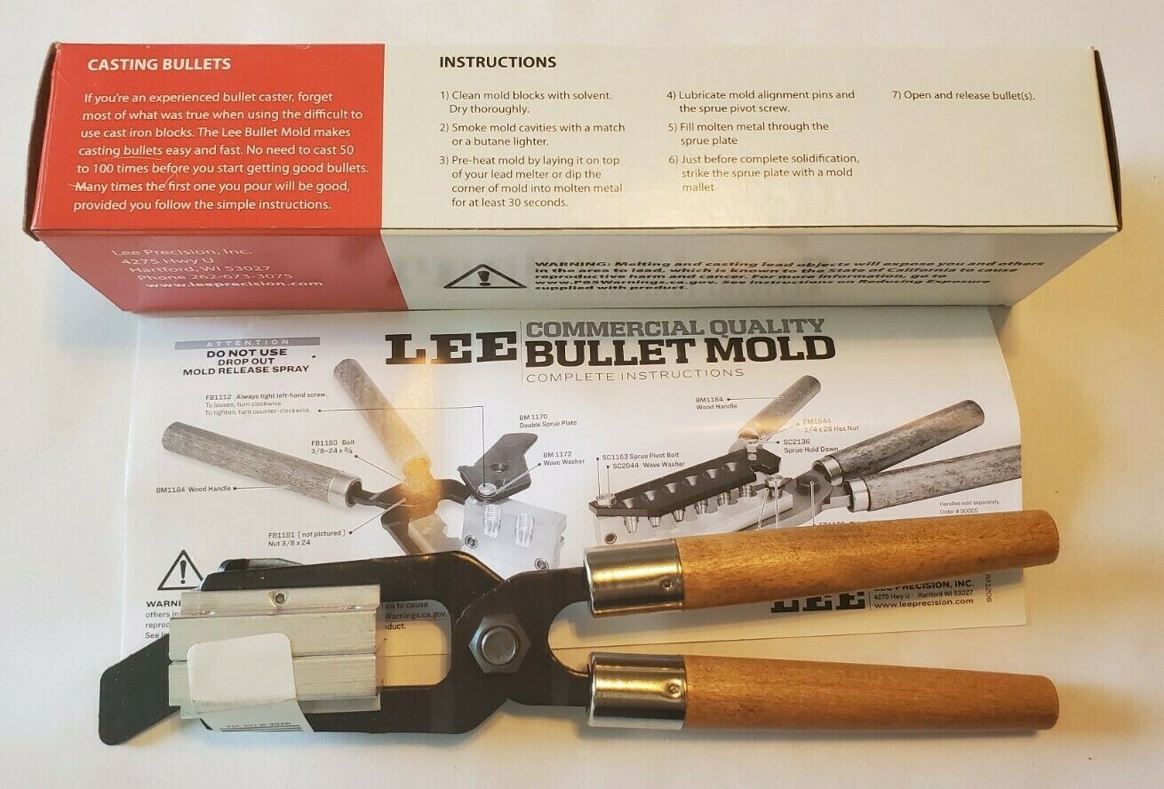 Lee 90382 2-Cavity bullet Mold .45 Cal Mold 200 Grains Round Nose ...