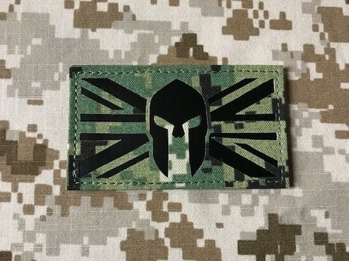 Infrared AOR2 UK Spartan Helmet Flag Patch IR UKSF SAS SBS SFSG Union ...