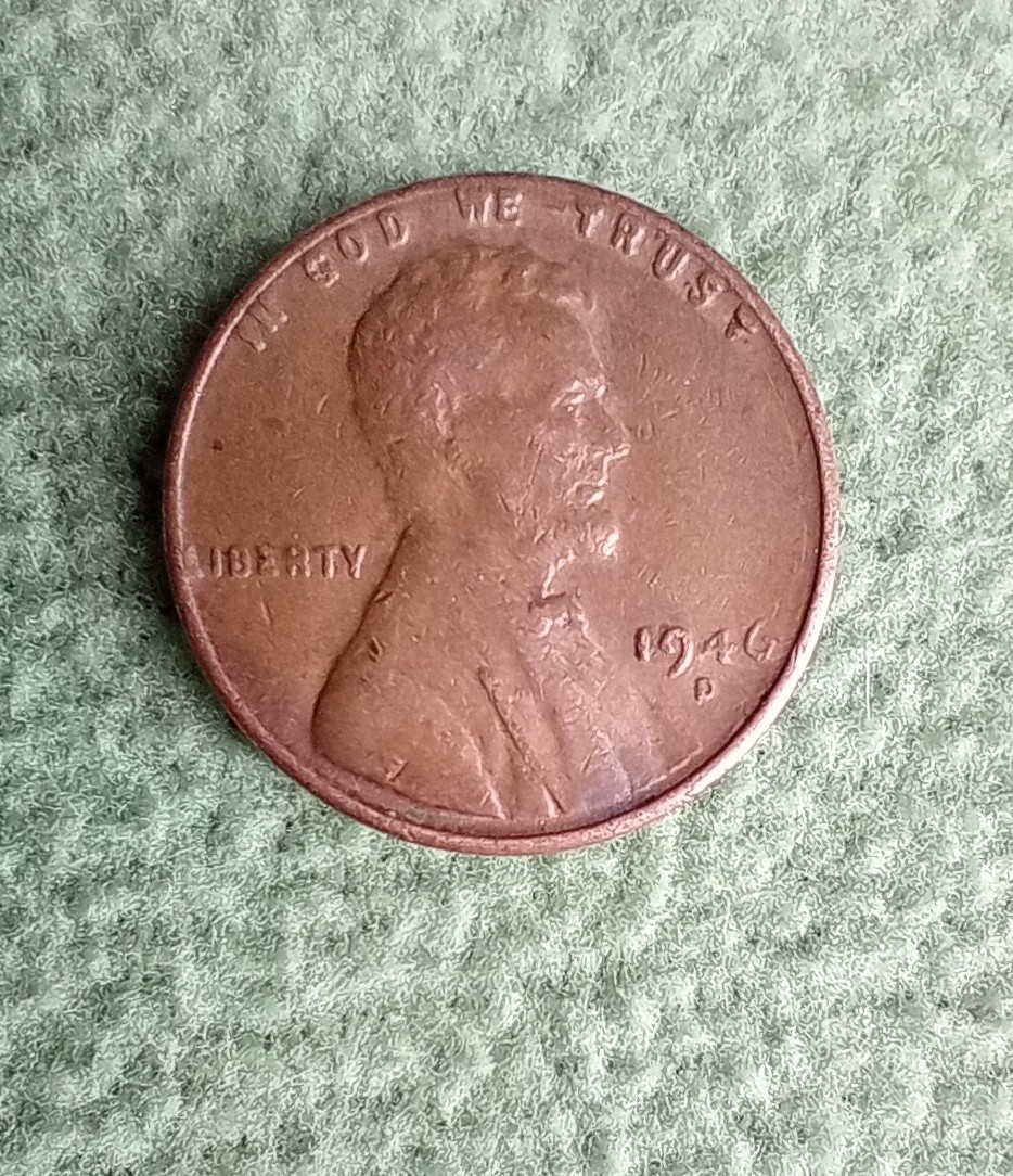 1946 D Wheat Penny - Error - L on Rim | eBay