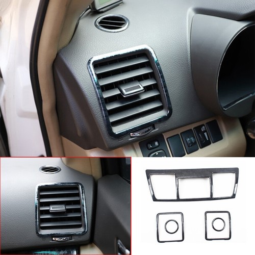 For Toyota Highlander 09-14 Black Peach Grain Dashboard L&R Air Outlet ...
