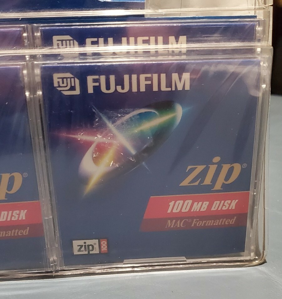 Fujifilm 4 100MB Mac Formatted Zip Disks New Sealed ATOMM Technology | eBay