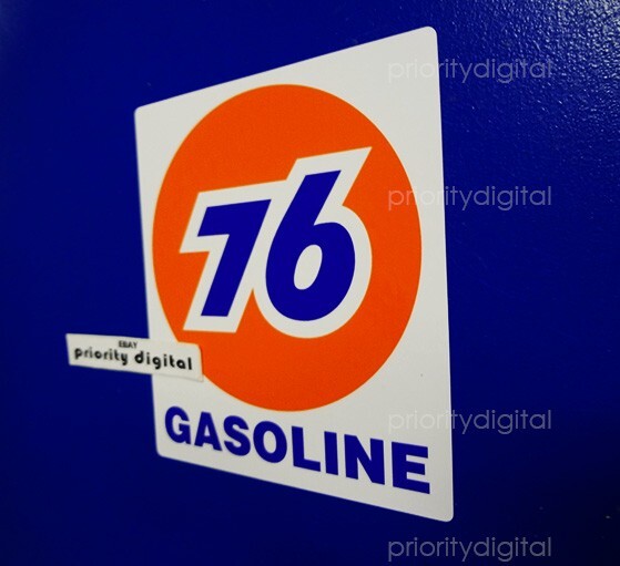 Union 76 Gasoline Decal 70's 80's style sticker Sponsor Racing Drag ...