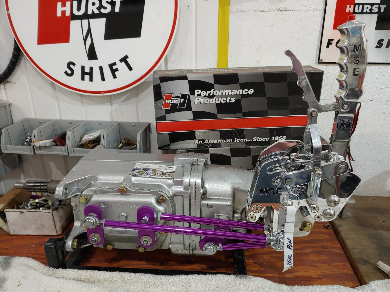 Custom Pistol Grip Lever, V Gate Ramrod Shifter, 4 SPD., Internal Rev ...