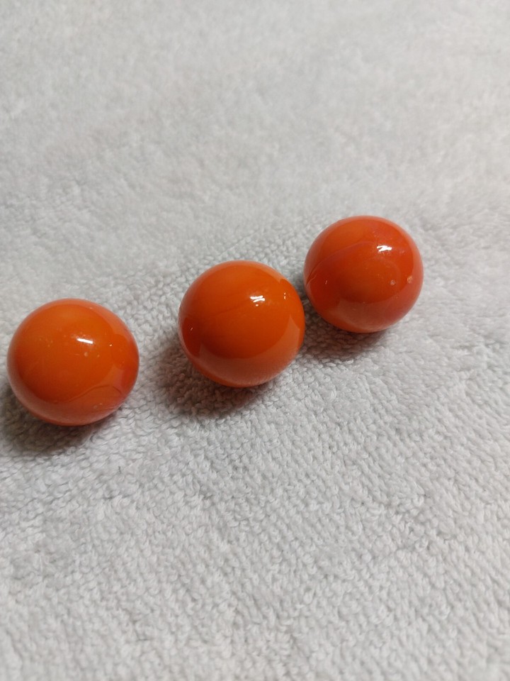 3 Harley Davidson Orange Advertising Marbles | eBay