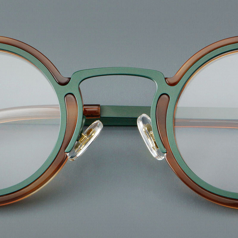 Deluxe Small Round Retro Eye Glasses Full Rim Retro Clear lenses ...