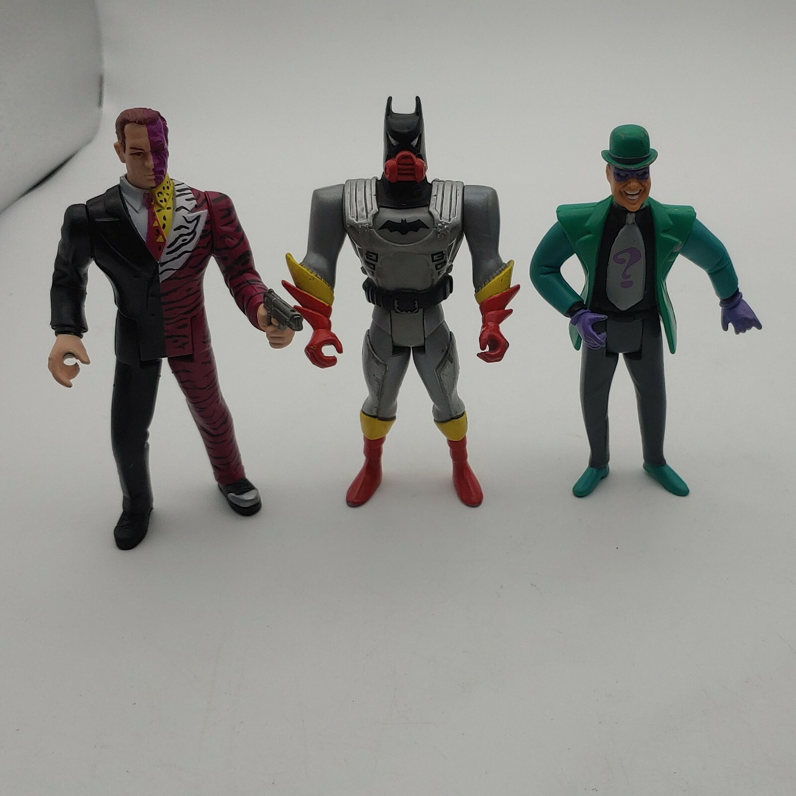 Batman 1990's Kenner ~5" Action Figure lot of Two Face, Riddler and ...