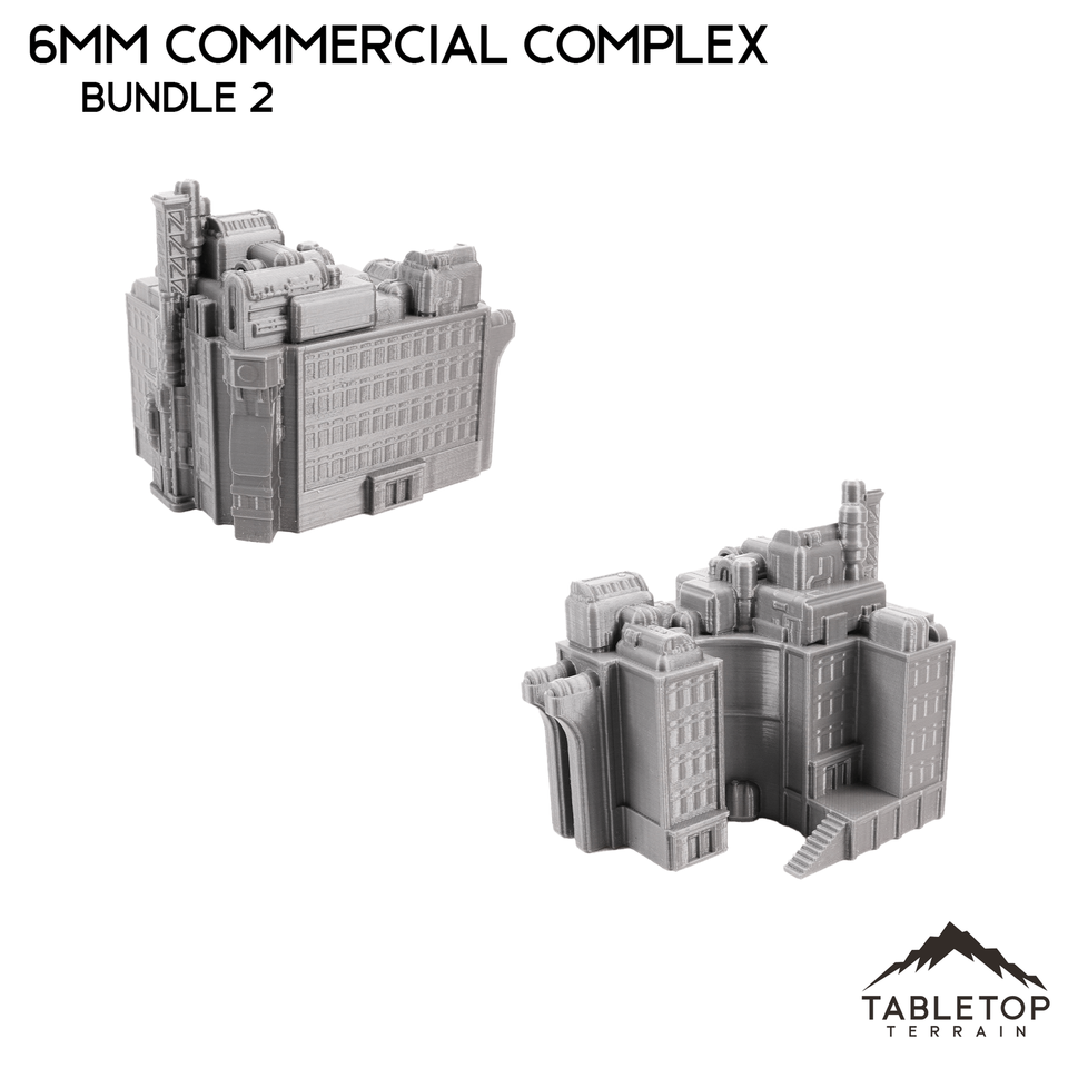 6mm Sci-Fi Commercial Complex Bundle 2 - Small Scale Mech Wargames 6mm ...