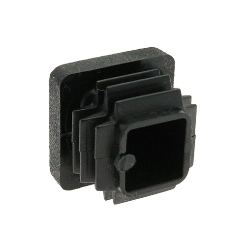 25 Pack Square Tube Inserts 25mm x 25mm, Black, Box Section Caps, Tube ...