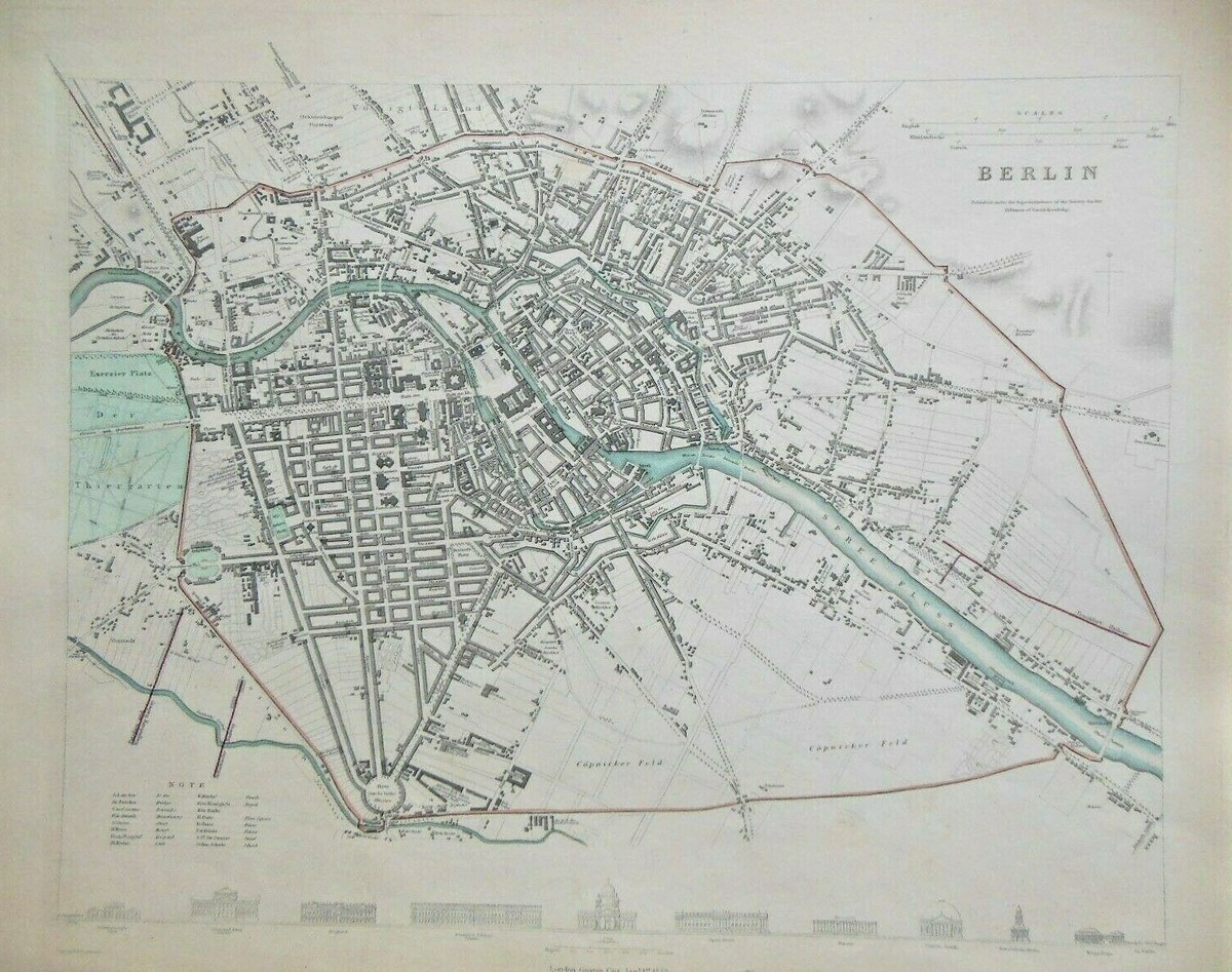 Large Scale Map Of Berlin Germany Philip's Germany And Netherlands