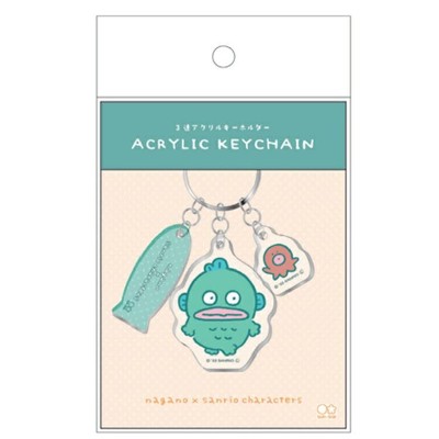 Sunstar Stationery Nagano x Sanrio Characters Keychain Triple Acrylic ...