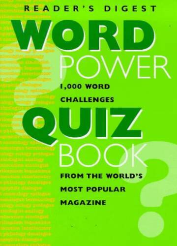 Word Power Quiz Book - Paperback By Reader's Digest - GOOD | eBay