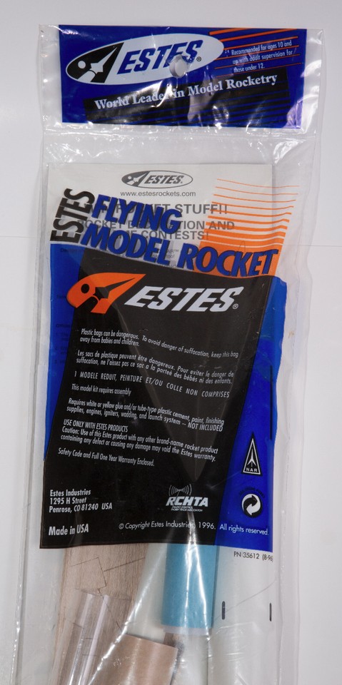 Vintage Estes #2176 Echostar 2 Stage Payload Model Rocket BRAND NEW ...