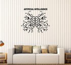 Wall Decal Artificial Intelligence Brain Neural Network Computers ...