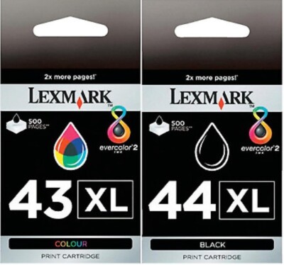 50 sets (100) Virgin Genuine Empty Lexmark 43XL 44XL Inkjet Cartridges ...