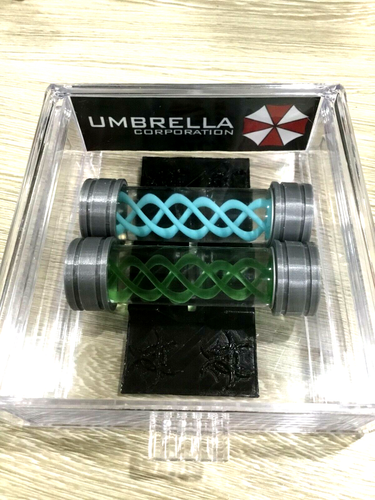 Resident Evil Umbrella Corporation T-Virus Prop & Antidote With Display ...