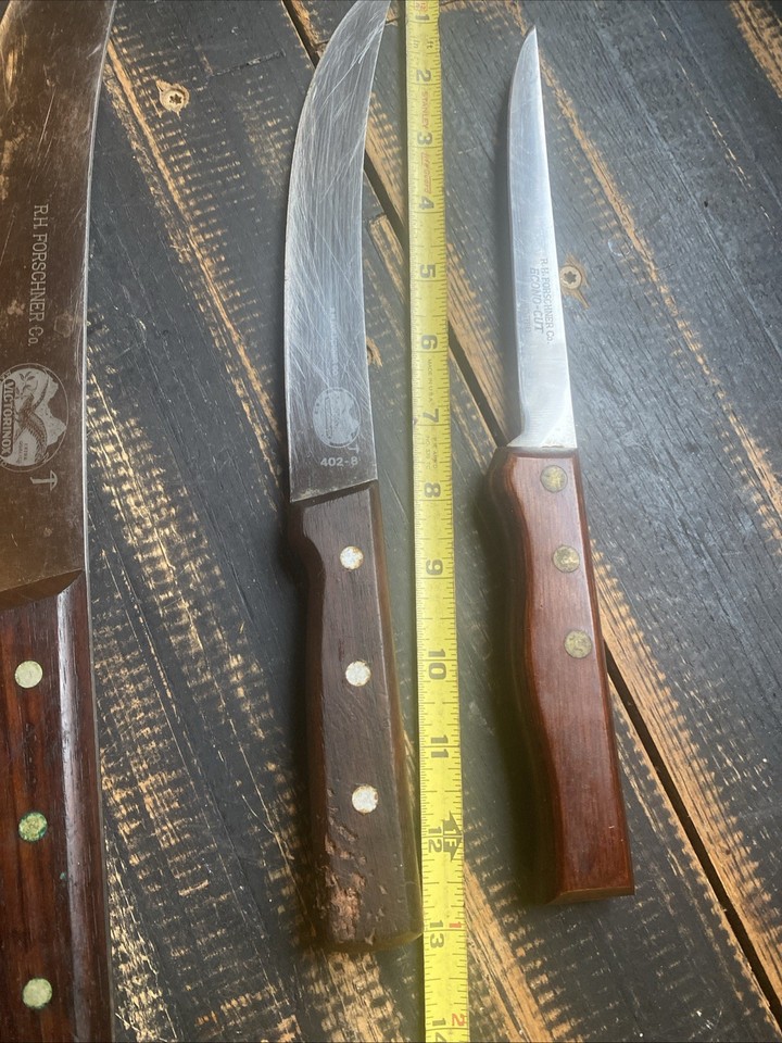R.H. FORSCHNER 3-PC BUTCHER KNIFE SET USED | eBay