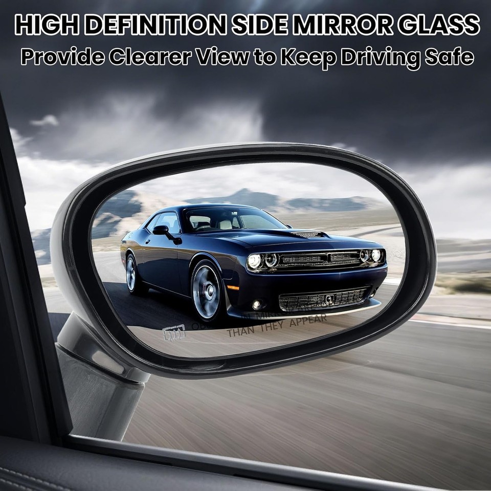 Passenger Right Side Mirrors for 2015-19 Dodge Challenger Heated Hand ...
