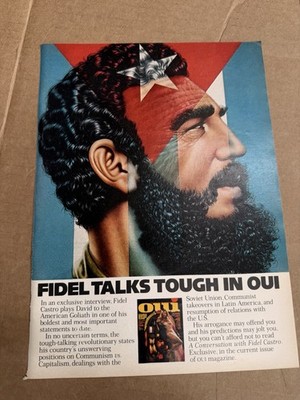 Original FIDEL CASTRO Cuba Revolutionary Print Ad Iconic Wall Art | eBay