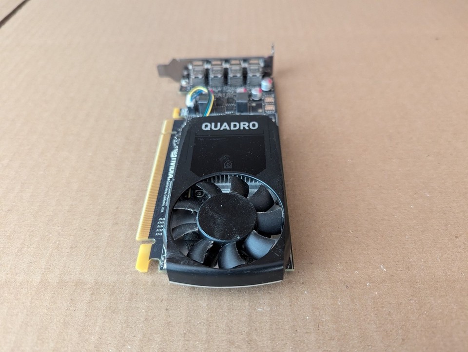 NVIDIA QUADRO P1000 4GB GDDR5 PCIE 4 MINI DP LOW PROFILE VIDEO CARD ...