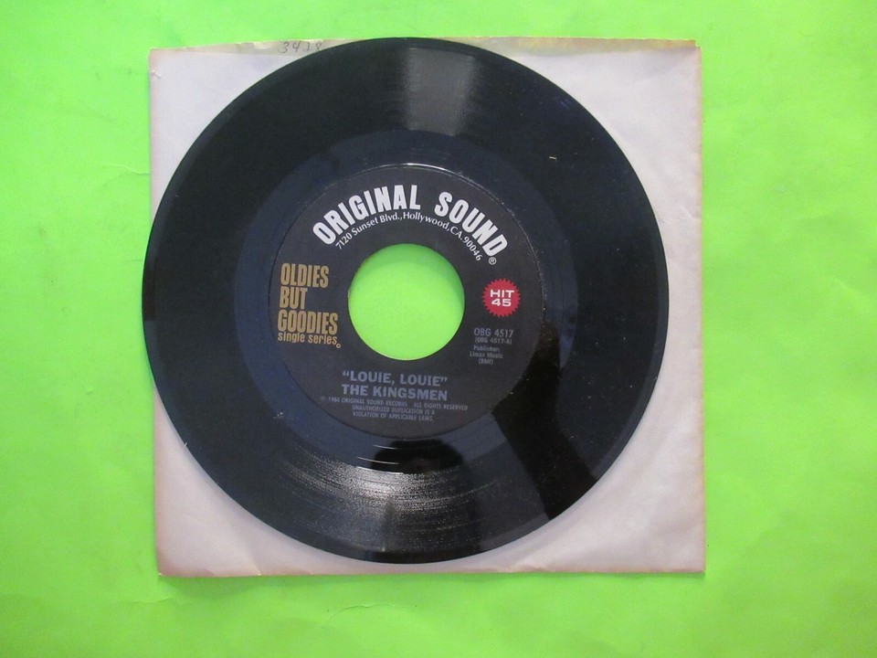 THE KINGSMEN - LOUIE LOUIE / DYKE AND THE BLAZERS - SHOT GUN SLIM 45 7 ...