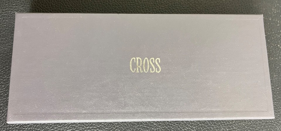 Vintage blue ink Cross Pen And Pencil Set Chrome 3501 w/ Original Box ...