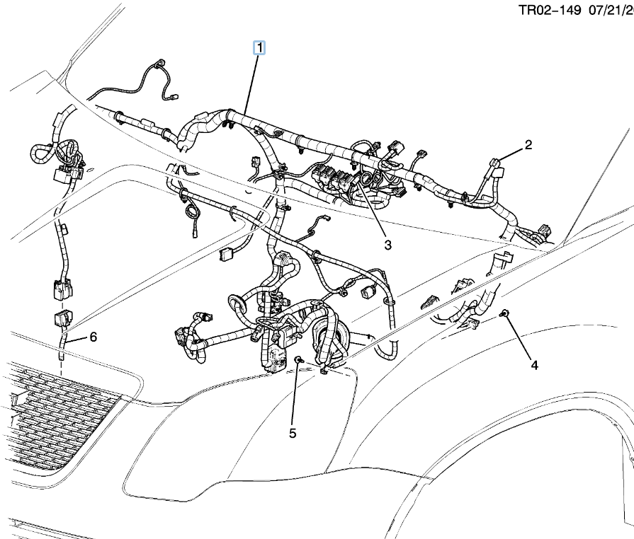 2015-2018 GMC Acadia OEM Instrument Panel Wire Harness | 23507895 ...