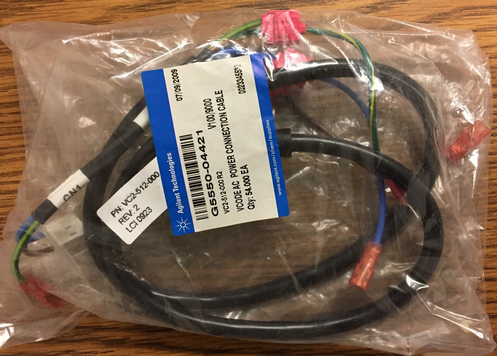 Agilent Model: G5550-0442, P/N: VC2-512-000 VCode AC Power Connection ...