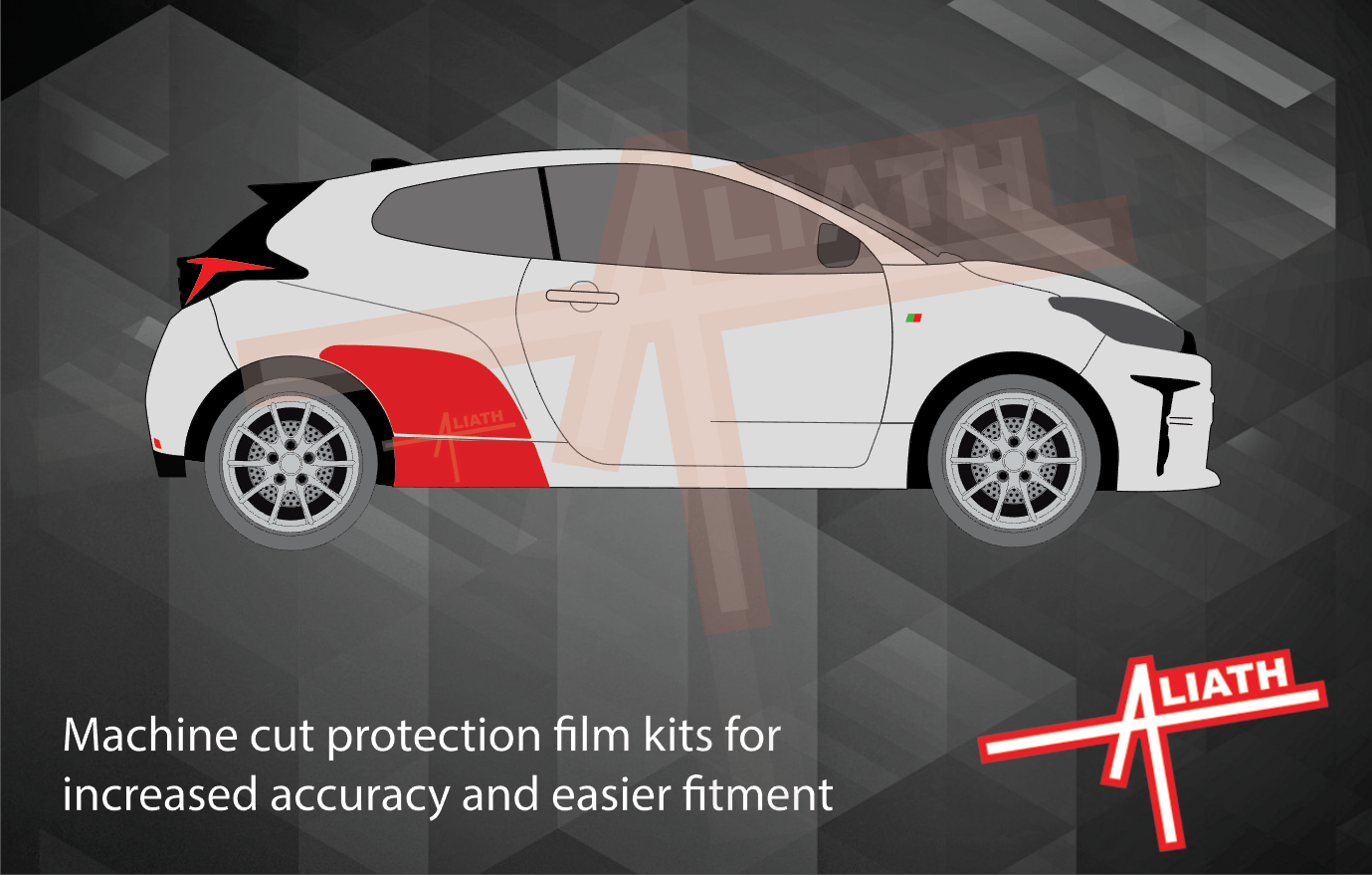 Fits Toyota Yaris GR Rear QTR & Sill Arch Stone Chip Guard Paint ...